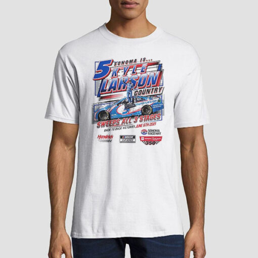 Buy Inspired 350 Race Win Kyle Larson Merch Shirt Cheap