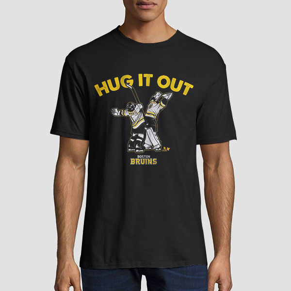 Buy Hug It out Boston Bruins Goalie Hug Shirt Cheap