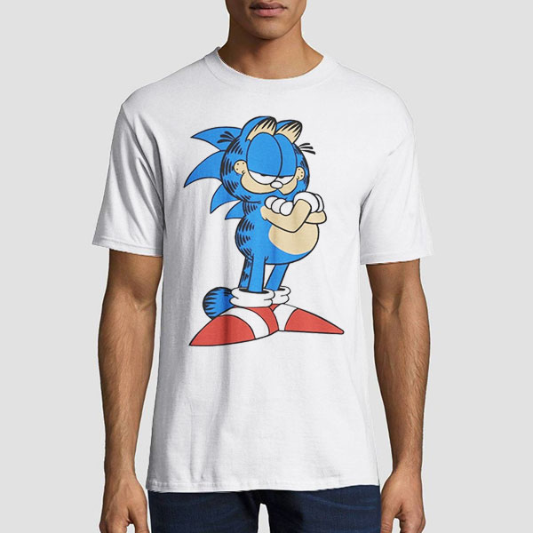 Buy Graphic One Body Sonic Garfield Shirt Cheap