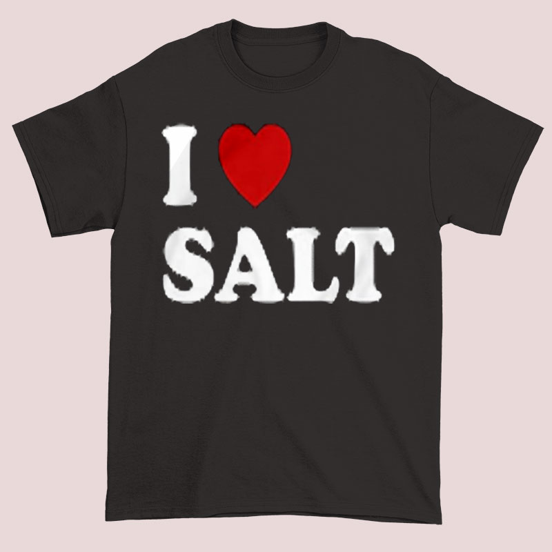 Buy Logo Heart I Love Salt T Shirt Cheap
