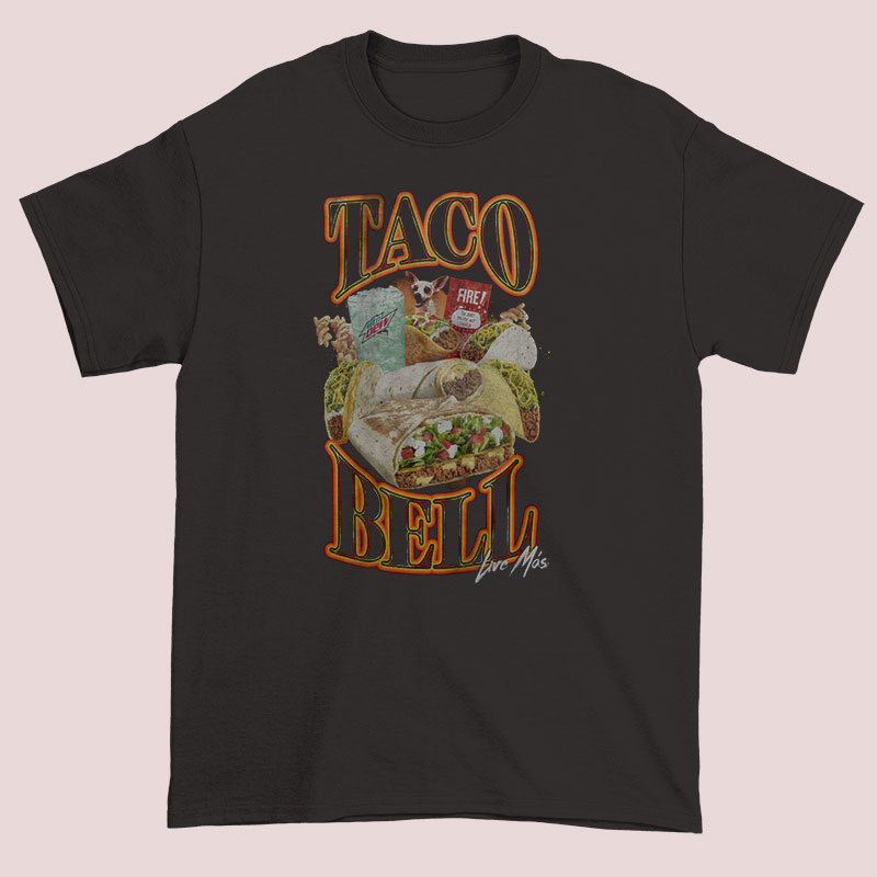 Buy Taco Bell Live Mas Bootleg Shirt Cheap